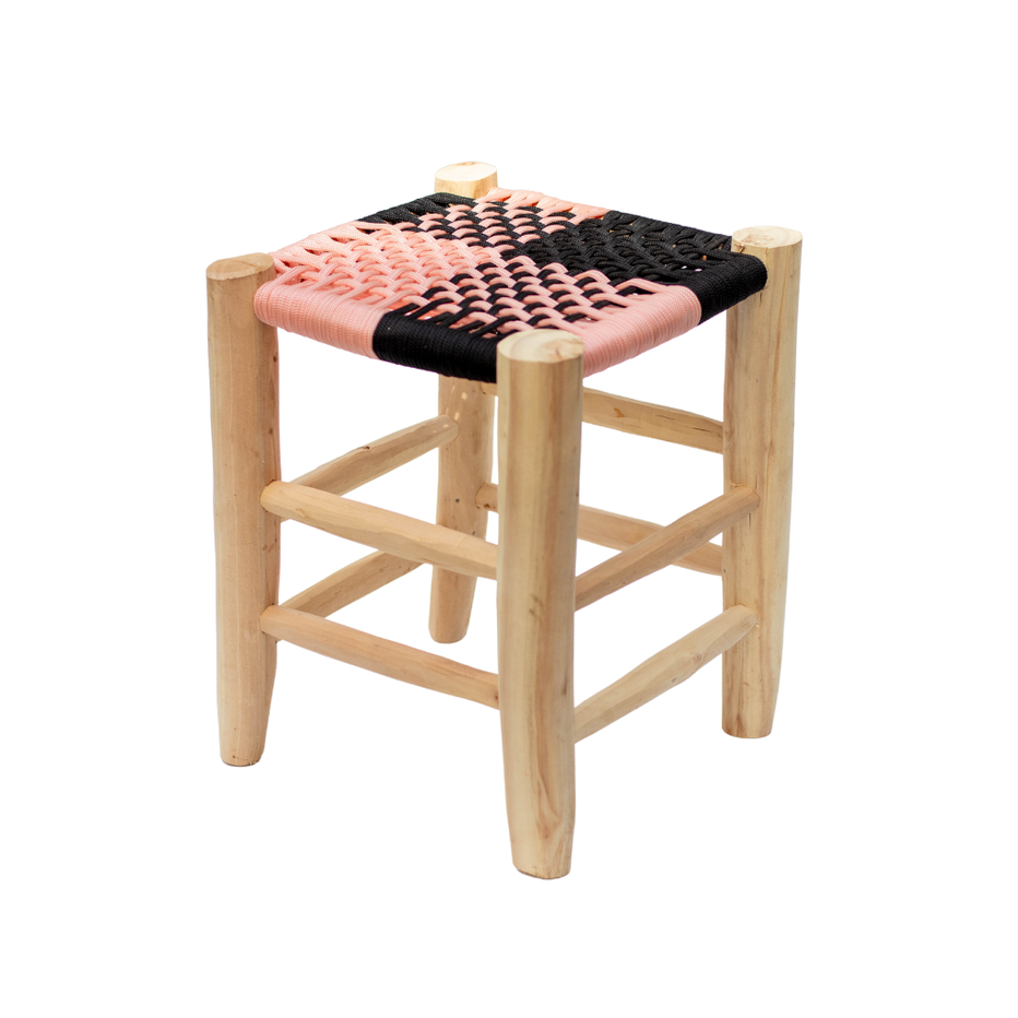 Moroccan Handmade Stool Braided Rope Weaving, 012 – Maison Berber