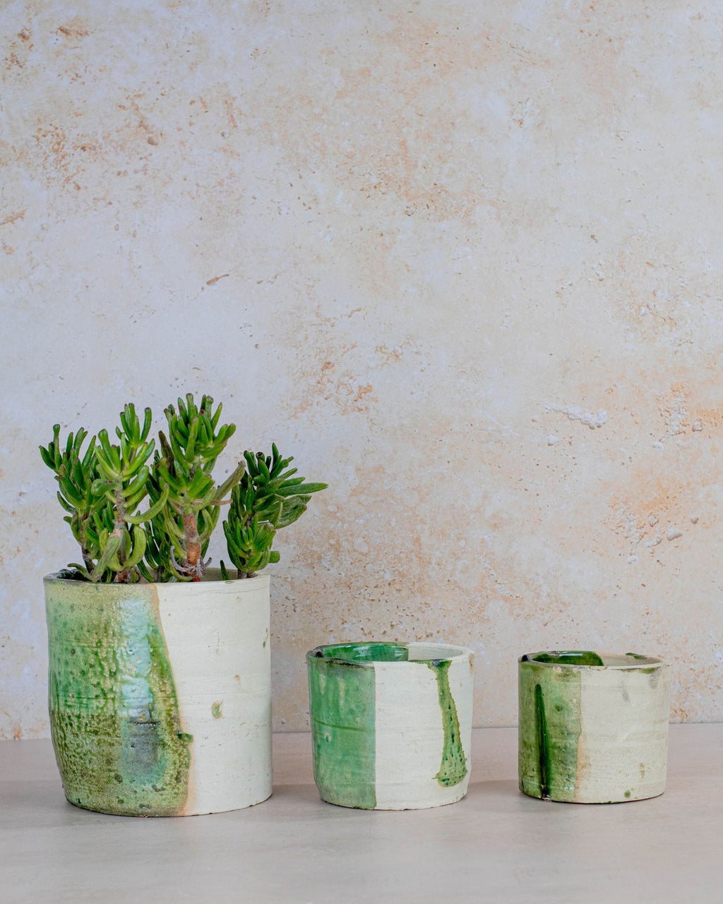 Moroccan Tamegroute Planter Pot | Handmade Half-Glazed Ceramic | Maison ...